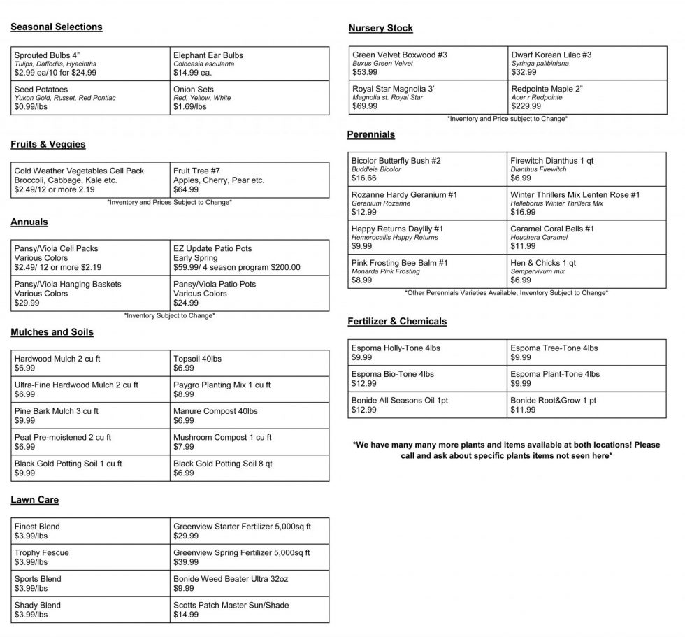 Curbside Service | Siebenthaler's